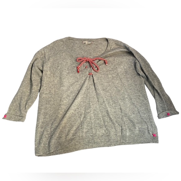 Label + Thread | Sweaters | Label Thread Gray Sweater With Candy Cane ...